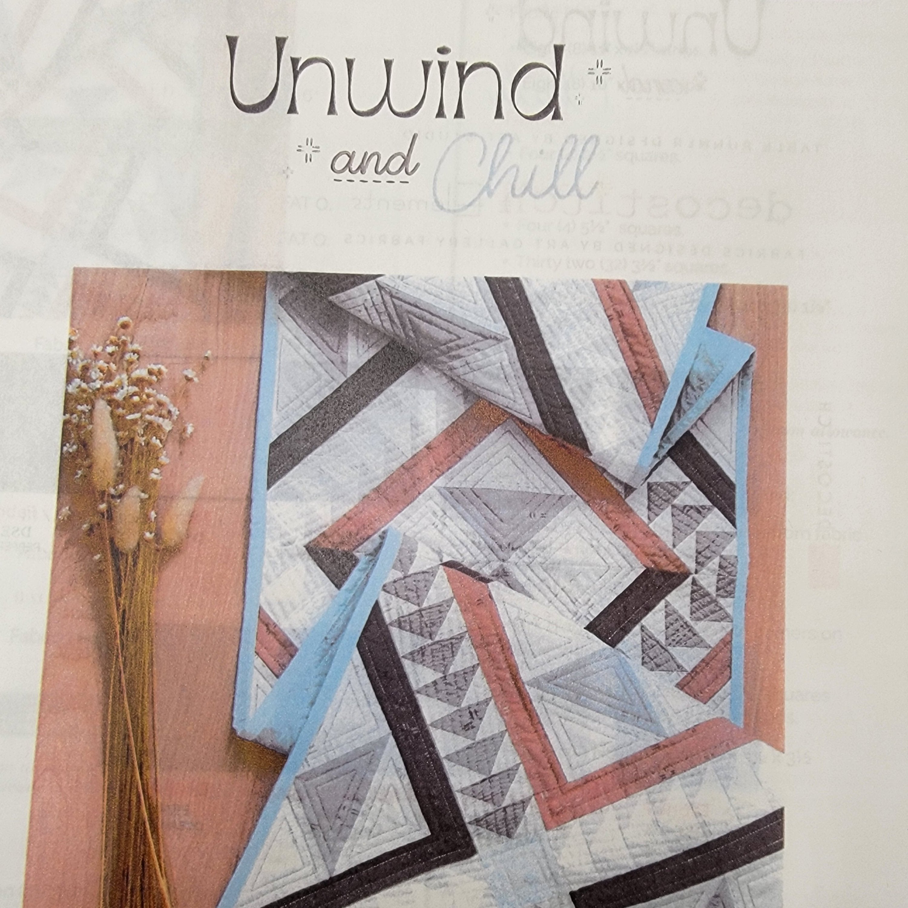 DecoStitch Unwind and Chill Fabric Kit and Pattern
